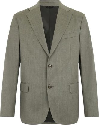 Brooks Brothers Homme, Vestes, Vert, Taille: 3XL Blazer en serge de laine vierge Performance Twill
