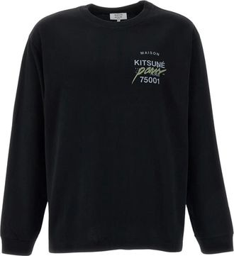 Maison Kitsun&eacute; Mmii Fox Head - Homme - Sweatshirts et sweats &agrave; capuche - Noir - Taille: M