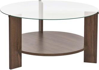 Asir Group LLC Asir Group Llc - Table basse ronde en verre Clara
