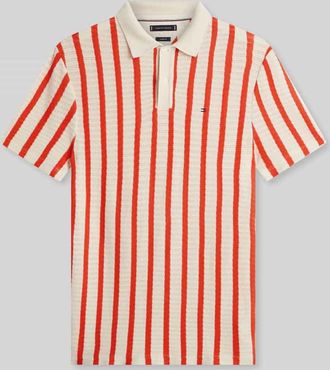 Tommy Hilfiger Relaxed Fit Poloshirt aus Lochstrick