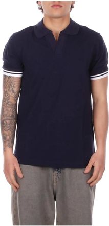 Fay Homme, Tops, Bleu, Taille: 2XL Polo Logo Frontale