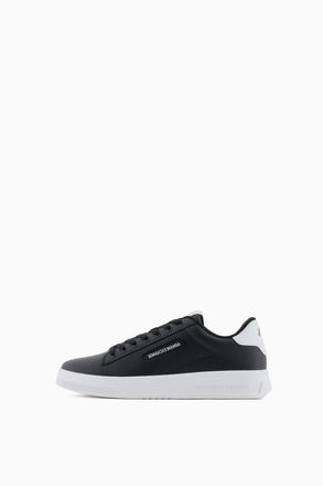 A|X Armani Exchange Herren Seattle Sneaker, Black+op.White, 45.5 EU