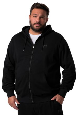 Men Plus Herren gro&szlig;e Gr&ouml;&szlig;en &Uuml;bergr&ouml;&szlig;en Menswear L-8XL Men+ Kapuzen-Sweatjacke, Basic, bis 8 XL schwarz 4XL 834851100-4XL