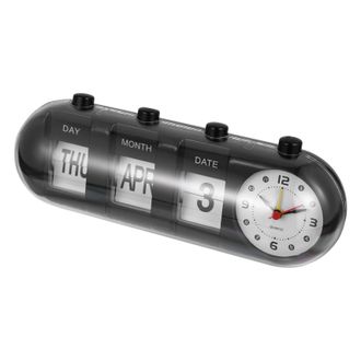 Cabilock 1Stk Manueller Flip-Kalender Standkalender Tageskalender Uhren umdrehende Uhr tischkalender Kalender Schreibtisch Datum Monat Kalender Monat Datumsanz