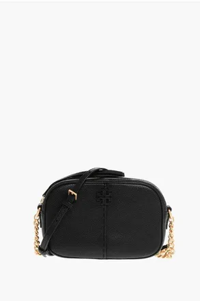 Tory Burch Textured Leather McGRAW Crossbody Bag size Unica