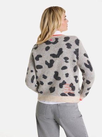 Lieblingsst&uuml;ck Strickjacke AnninaL mit Animalprint