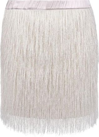8pm 8Pm, Femme, Jupes, Blanc, Taille: 36 FR Gonna Barcellona frange