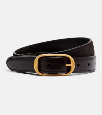 Nili Lotan Ceinture Reine en cuir et daim