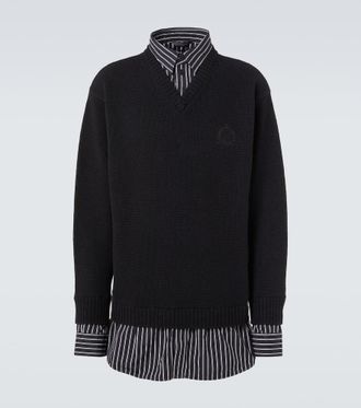 Balenciaga Pull en laine et coton