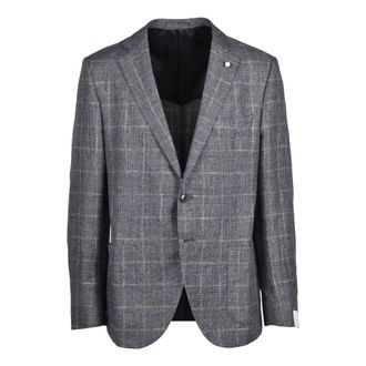 Luigi Bianchi Mantova Giacca Stondata - - Jackets - Herren - Grau - 4XL
