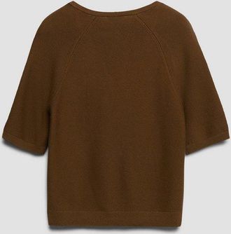 s.Oliver Kurzarmpullover Strickpullover Kurzarm-Strickpullover aus Baumwollmix