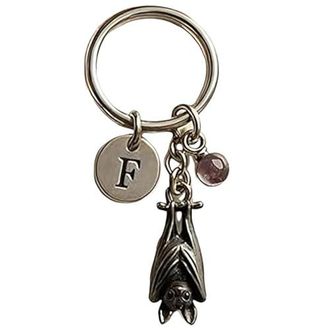 Generic Porte-cl&eacute;s inspirant chauve-souris en m&eacute;tal avec carte po&egrave;me dencouragement - Cadeau effrayant pour les amis, la famille ou le sac &agrave; dos