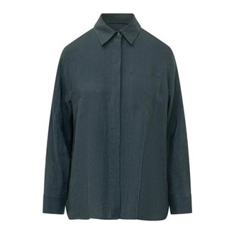 Max Mara Poplin Shirt - - Blouses & Shirts - Damen - Blau - XS