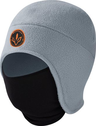 Bassdash Beanie M&uuml;tze Winterm&uuml;tze 2-in-1 M&uuml;tze aus Weichem Fleece mit Skimasken Ohrenklappe Angel und Jagd M&uuml;tze f&uuml;r Herren und Damen bei Kaltem Wetter
