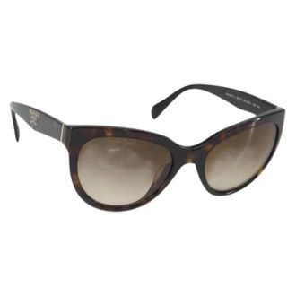 Prada Lunettes de soleil en plastique Pre-owned - Femme - Pre-owned - Brun - Taille: ONE Size