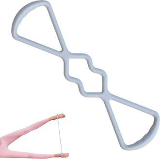 Generico Widerstandsbänder für Rückenübungen - Bänder in 8-Form zum Dehnen der Arme | Rutschfestes Yoga-/Pilatesgerät für Training zu Hause, Wohnzimmer, Schlaf