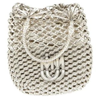 Miu Miu Pre-owned Cuir sacs-ports-paule - Femme - Pre-owned - Gris - Taille: ONE Size
