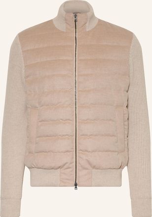 Herno Herno Strickjacke Im Materialmix beige