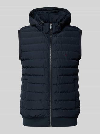 Tommy Hilfiger Regular Fit Steppweste mit abnehmbaren Kapuze