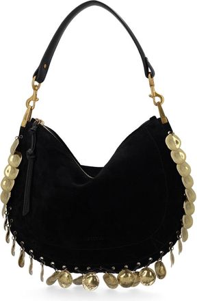 Isabel Marant Womens Shoulder Bag Oskan Black Calf Leather