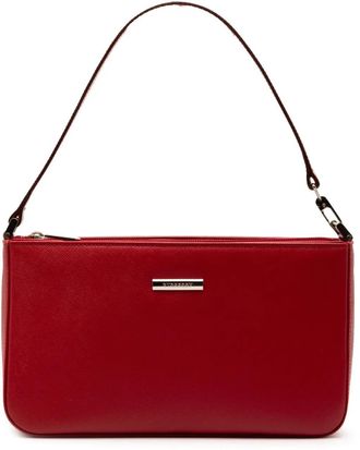 Burberry Hobo Bags - Leather Shoulder Bag - Gr. unisize - in Rot - f&uuml;r Damen