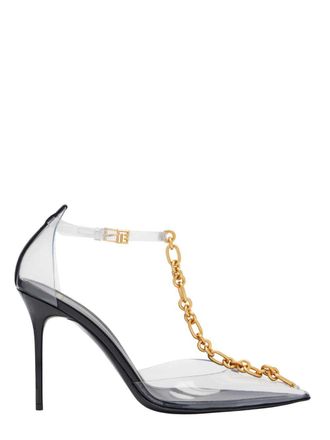 Balmain Escarpins &agrave; bride arri&egrave;re en PVC orn&eacute; Balmain