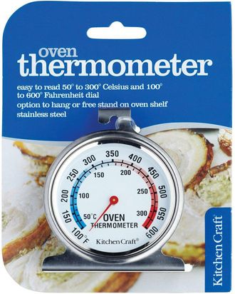 KitchenCraft MasterClass Backofenthermometer, Analoges Thermometer f&uuml;r die K&uuml;che, Backofenthermometer Analog, Ofenthermometer Innen, Messspanne zwischen 50-300&deg;C, 