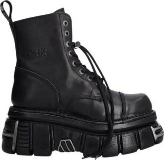 New Rock Femme, Chaussures, Noir, Taille: 40 EU Bottes &agrave; cheville