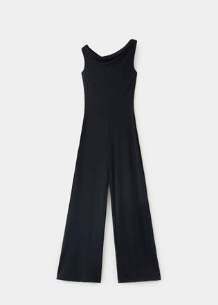 Mango Combinaison asym&eacute;trique drap&eacute;e gris - Femme - XXS - MANGO