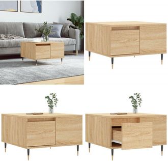 vidaXL Couchtisch Sonoma-Eiche 55x55x36,5 cm Holzwerkstoff - Couchtisch - Wohnzimmerstil - Esszimmertisch - Holztisch - Sideboard - Home & Living