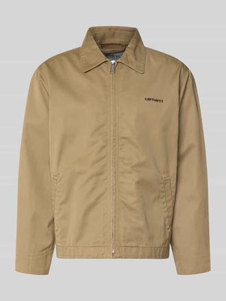 Carhartt Work in Progress Jacke mit Label-Stitching und Eingrifftaschen
