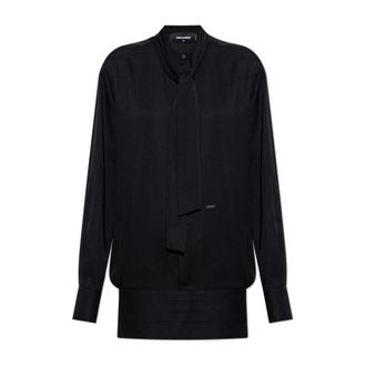Dsquared2 Seidenhemd - - Blouses & Shirts - Damen - Schwarzk - S