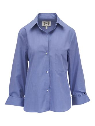 TWP chemise Next Morning &agrave; poche poitrine - Bleu