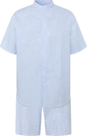Novila Kurzer und leichter Pyjama aus einem Leinen-Baumwoll-Mix in