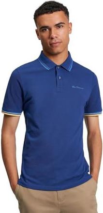 Ben Sherman Polo pour homme &agrave; manches courtes et coupe r&eacute;guli&egrave;re Signature, Bleu persan, XXL