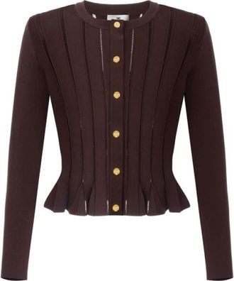 Elisabetta Franchi Damen, Strickwaren, Braun, MGr&ouml;&szlig;e