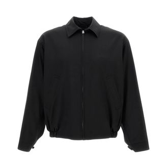 Kaptain Sunshine Kaptain Sunshine, Homme, Vestes, Noir, Taille: L Veste zipp&eacute;e en popeline de laine