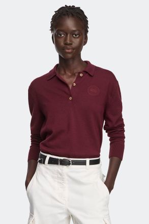 Canada Goose Melrose Langarm-Poloshirt aus Strick