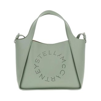 Stella McCartney Femme, Sacs, Vert, Taille: ONE Size Perforated Logo Crossbody Bag