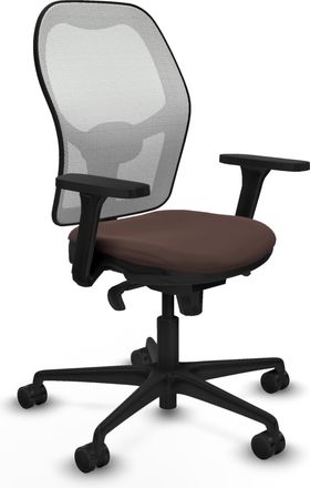 Piqueras y Crespo Sessel f&uuml;r Home Office Jorquera mit 3D-Armen, h&ouml;henverstellbare Lendenwirbelst&uuml;tze, ausgestattet mit Sincro 5 Positionen und injiziertem Schaum, Wei&szlig;/