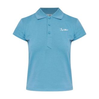 The Attico Polo-Shirt mit Stickerei - - Tops - Damen - Blau - M