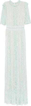 Antonino Valenti robe longue à volants - Bleu