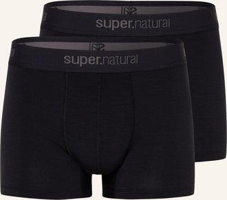 super.natural 2er-Pack Funktionsw&auml;sche-Boxershorts tundra175 Boxer Mit Merinowolle schwarz
