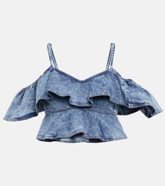 Isabel Marant Top raccourci Voloteo en coton