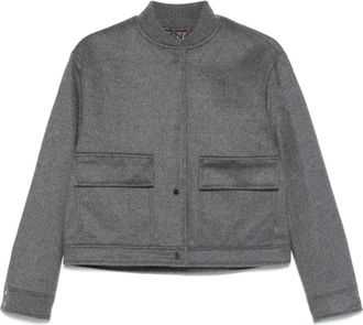 Herno Bomberjacke aus Wolle - Grau