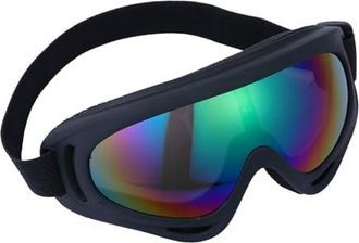 BESTONZON Abaodam Lunettes de Ski Coupe-vent avec Bandeau Protection Anti-buée et Anti-rayures Lunettes de Snowboard Unisexes pour Activités Extérieures