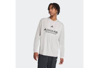 adidas Langarmshirt LANG&Auml;RMELIGES JERSEY AUS JACQUARD