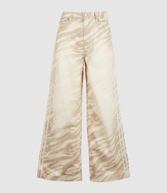 adidas Jean Wide Leg Zebra Wonder White, Capsule Adilenium