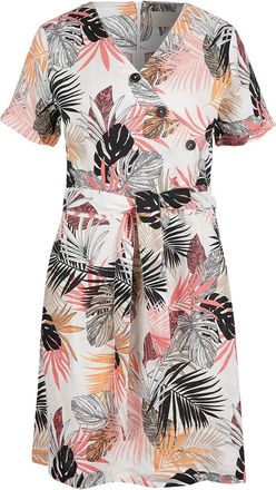 s.Oliver Damen Kleid, 02A3 Off-White AOP, L