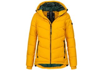 Sublevel Steppjacke Damen mit Kapuze gef&uuml;tterte Winter Jacke